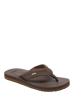 Sanuk Sanuk Ziggy Flip Flop Dark Brown
