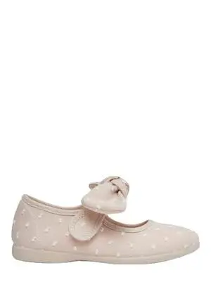 CHILDRENCHIC CHILDRENCHIC Swiss Dot Mary Jane Canvas Sneaker Camel