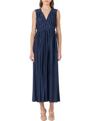 Endless Rose Sleeveless Maxi Dress - Navy