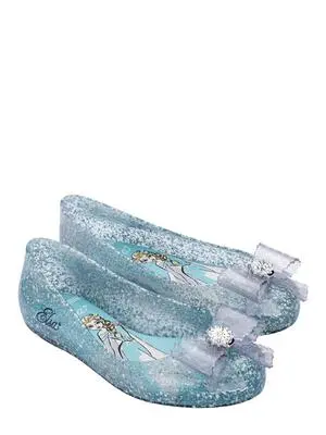 Melissa Melissa Mini Sweet Love Disney Princess Flat Glitter Blue/blue