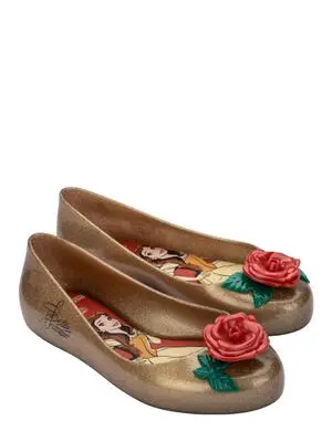 Melissa Melissa Mini Sweet Love Disney Princess Flat Gold/red