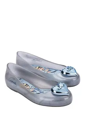 Melissa Melissa Mini Sweet Love Disney Princess Flat Silver