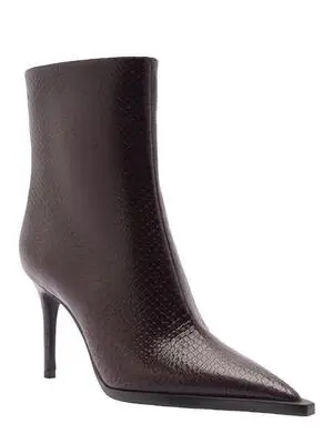 Schutz Mary Stiletto Boot - Dark Plum