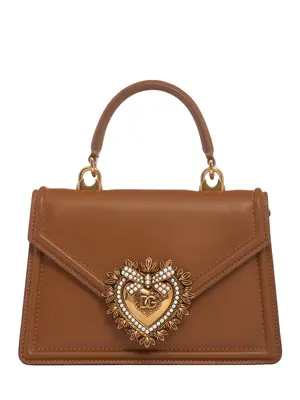 Dolce & Gabbana Dolce&Gabbana Mini Devotion Top Handle Bag Light Brown