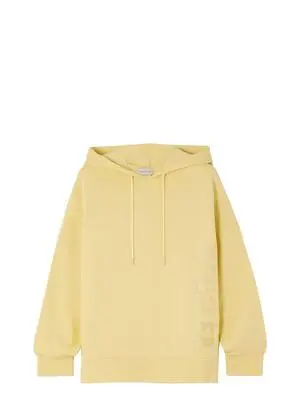 Moncler Printed Cotton-blend Jersey Hoodie - Yellow