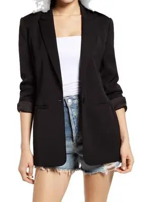Endless Rose Endless Rose Single Button Blazer Black