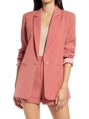 Endless Rose Endless Rose Single Button Blazer Dusty Rose