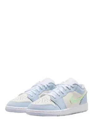 JORDAN Air 1 Low Sneaker - Half Blue/vapor Green/sail
