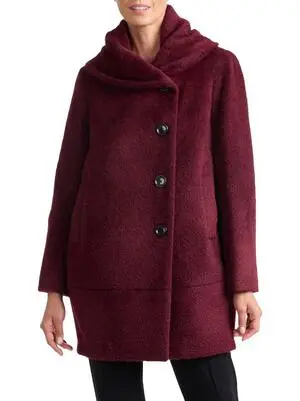 Sofia Cashmere Wool & Alpaca Blend Bouclé Coat - 601brd