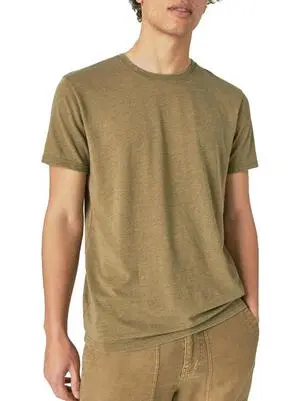Lucky Brand Venice Burnout Crewneck T-shirt - Military Olive