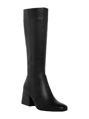 Blondo Blondo Tessa Waterproof Knee High Boot Black Cow Leather