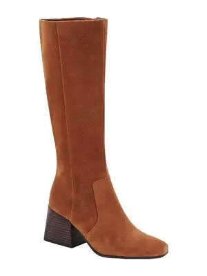 Blondo Tessa Waterproof Knee High Boot - Cognac Suede