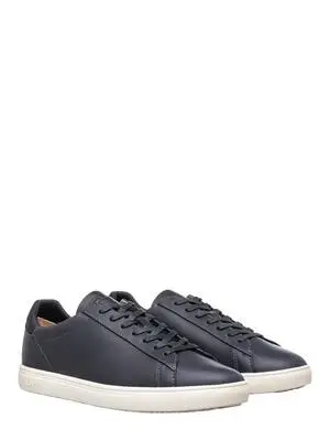 Clae Bradley Leather Sneakers - Deep Navy Leather