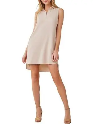 Bella Dahl Sleeveless A-line Mini Dress - Linen Sand