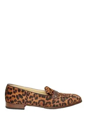 Sarah Flint Alysia X Gravati Loafer - Chocolate Leopard Hair Calf