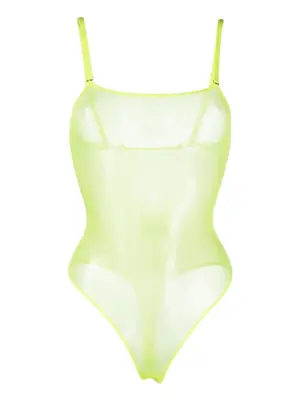MAISON CLOSE Corps À Corps Thong Bodysuit - Yellow