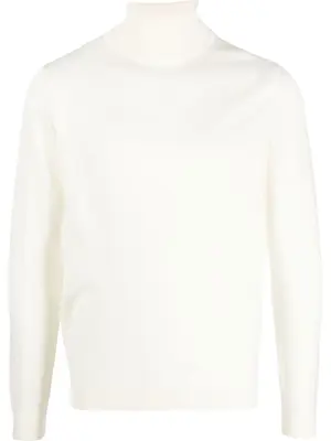 ROBERTO COLLINA Roll-neck Jumper - Neutrals