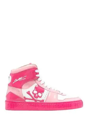 Philipp Plein Skull High-top Sneakers - Pink