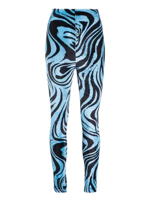 PHILOSOPHY DI LORENZO SERAFINI Velvet Swirl-print Leggings
