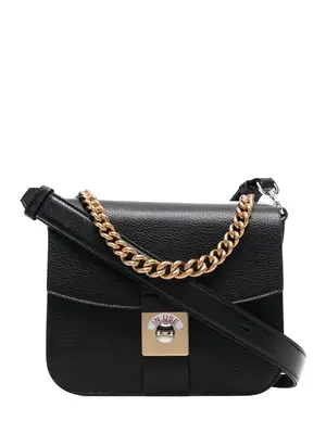 MAISON MARGIELA Lock Leather Shoulder Bag - Black