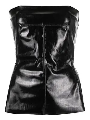 Rick Owens Strapless Bustier Top - Black