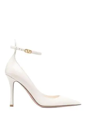 VALENTINO 100mm Tan-Go Leather Pumps