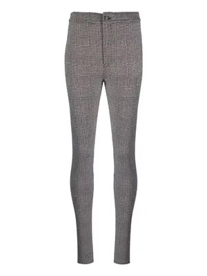 Saint Laurent Check-patterned Trousers - Black