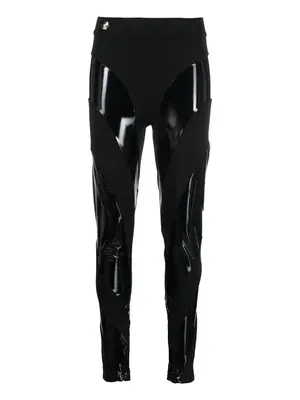 Philipp Plein Contrasting Panel Leggings - Black