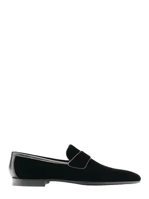 Magnanni Jasper Velvet Loafers - Black