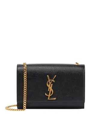 Saint Laurent Kate Small Leather Shoulder Bag - Black
