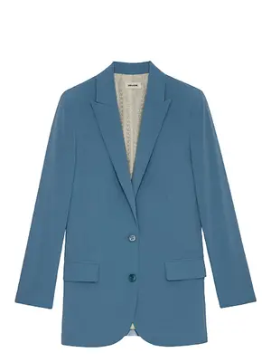 Zadig&Voltaire Viva Crepe Blazer - Pale Denim