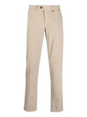 Canali Twill Slim-fit Trousers - Neutrals