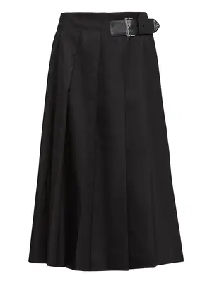 Prada Re-nylon Pleated Skirt - Black
