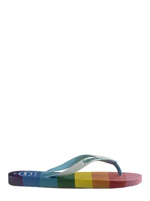 HAVAIANAS Rainbow-Print Rubber Flip Flops