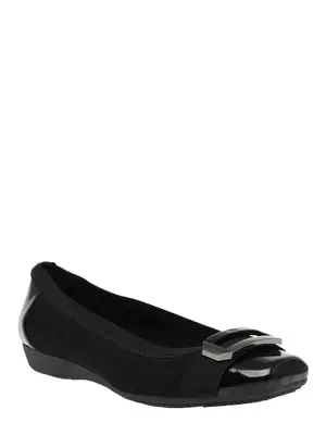 Anne Klein Geometric Buckle Flat Black Combo Fb