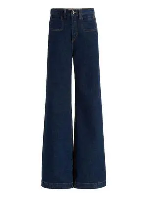 JEANERICA Roma Stretch High-rise Flared-leg Jeans - Dark Wash