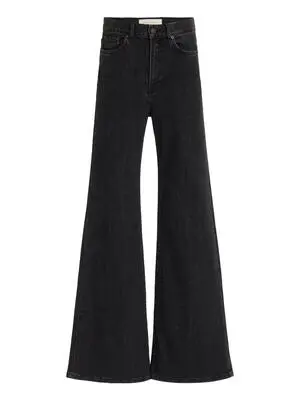 JEANERICA Fuji Stretch High-Rise Flared-Leg Jeans