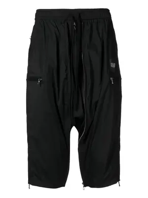 JULIUS Drop-crotch Shorts - Black