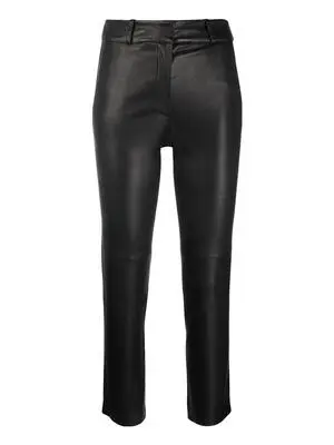 ARMA Cropped Leather Trousers