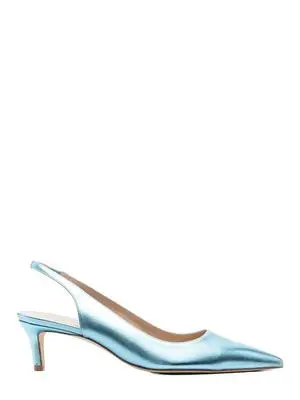 STUART WEITZMAN Metallic-effect Pointed Pumps - Blue