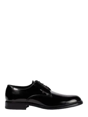 TOD'S Patent Leather Derby Shoes - Black