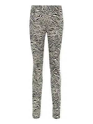 Proenza Schouler Zebra Jacquard Skinny Pants - Multicoloured
