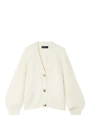 Arch4 Pimlico Cable-knit Cashmere Cardigan - White