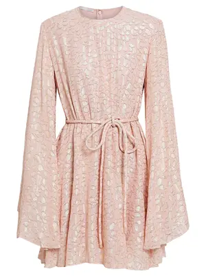 Stella McCartney Delia Belted Mini Dress - Baby Pink
