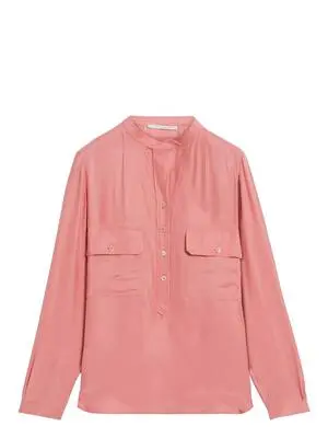 Stella McCartney Silk-charmeuse Blouse - Bubblegum