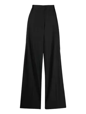 FERRAGAMO Pleated High-waisted Trousers - Black