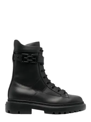 Bally Lace-up Ankle Boots - Black
