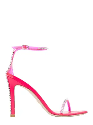 STUART WEITZMAN 120mm Crystal-embellished Sandals - Pink