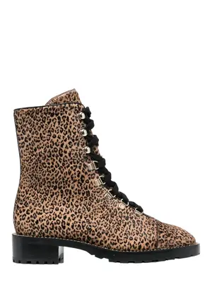STUART WEITZMAN Stuart Weitzman Jaguar-Print Ankle Boots