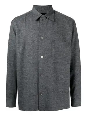 3.1 Phillip Lim Melangé-effect Flannel Shirt - Grey